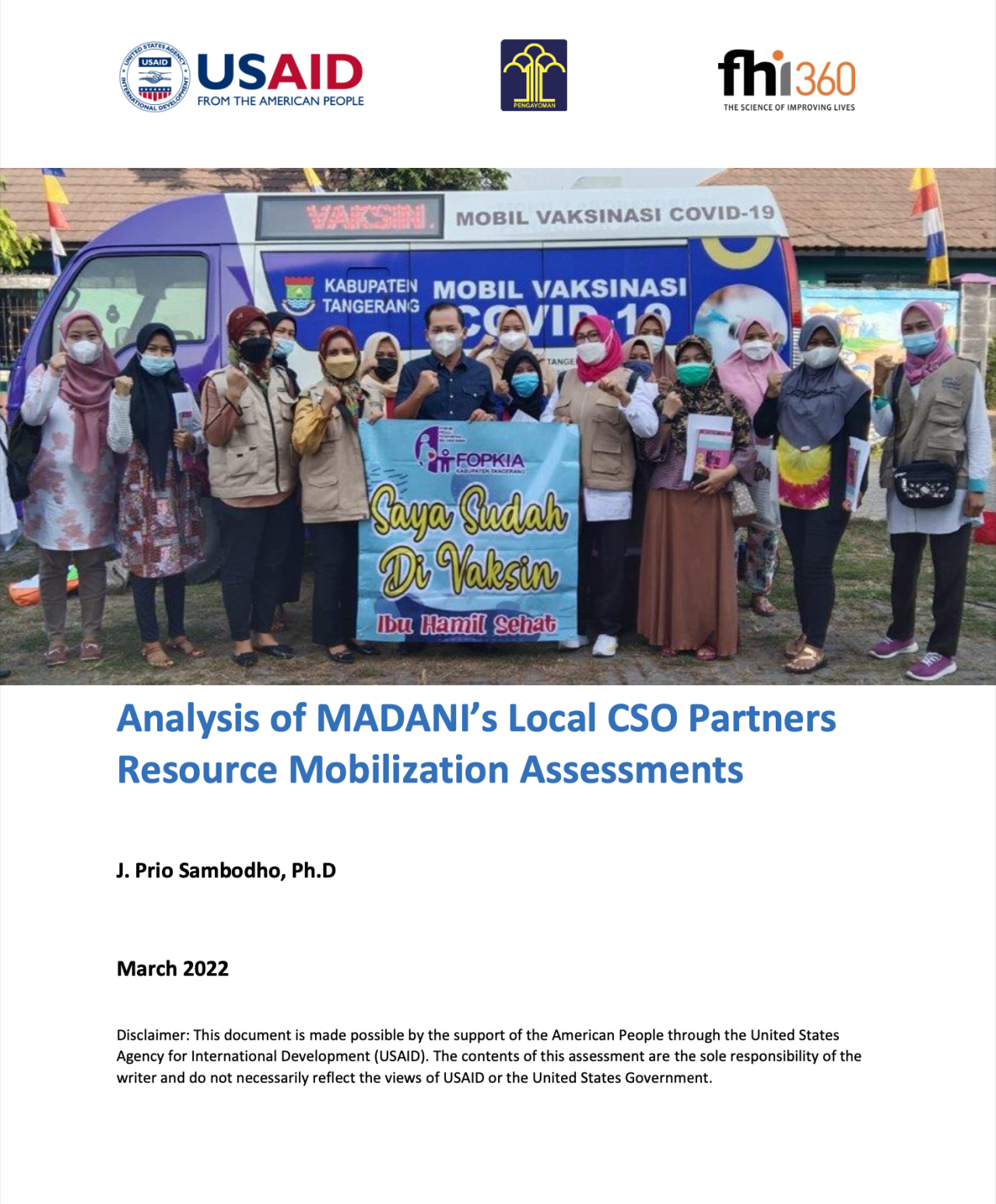 Analysis of MADANI’s Local CSO Partners Resource Mobilization ...